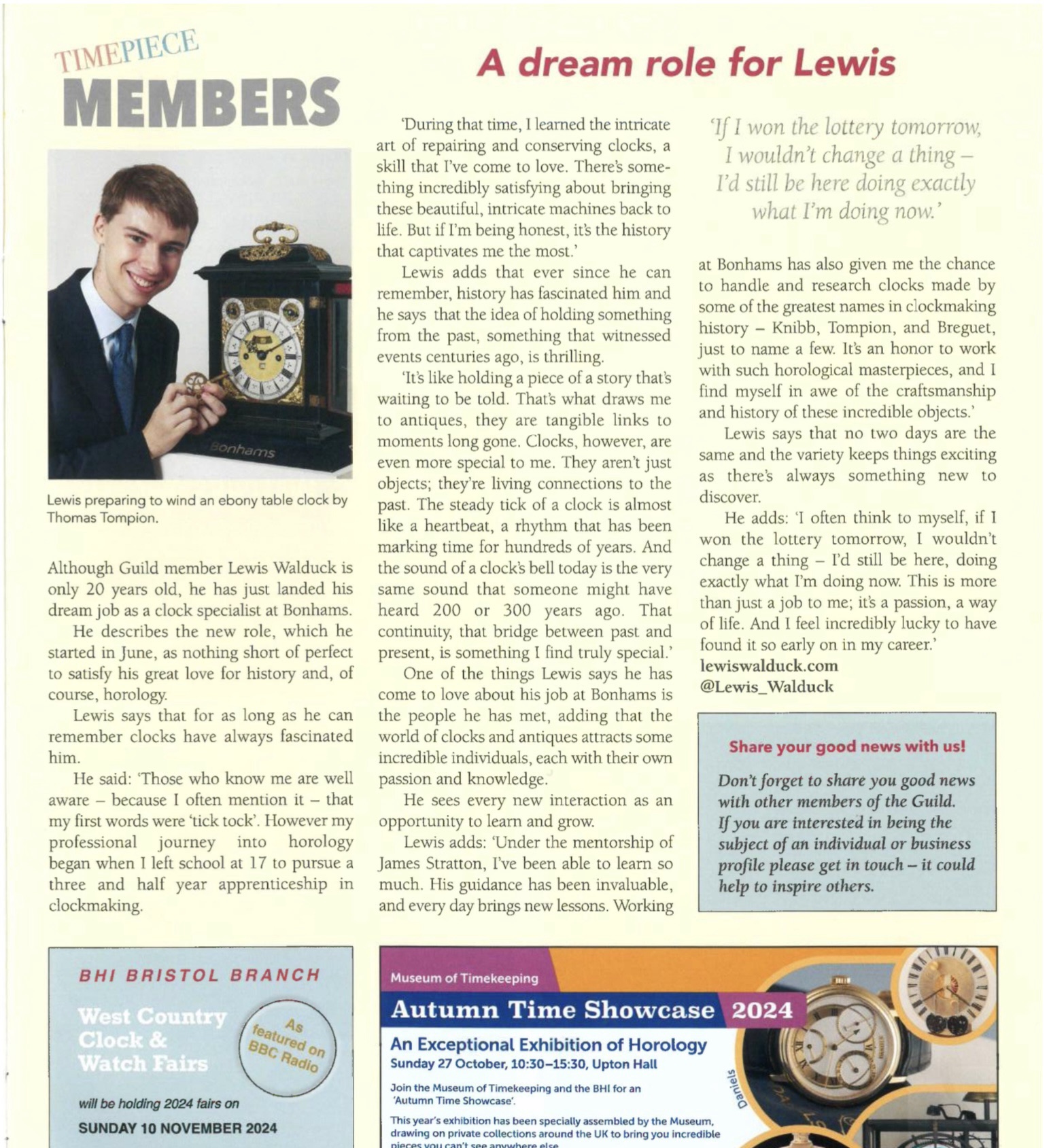 About – Lewis Walduck